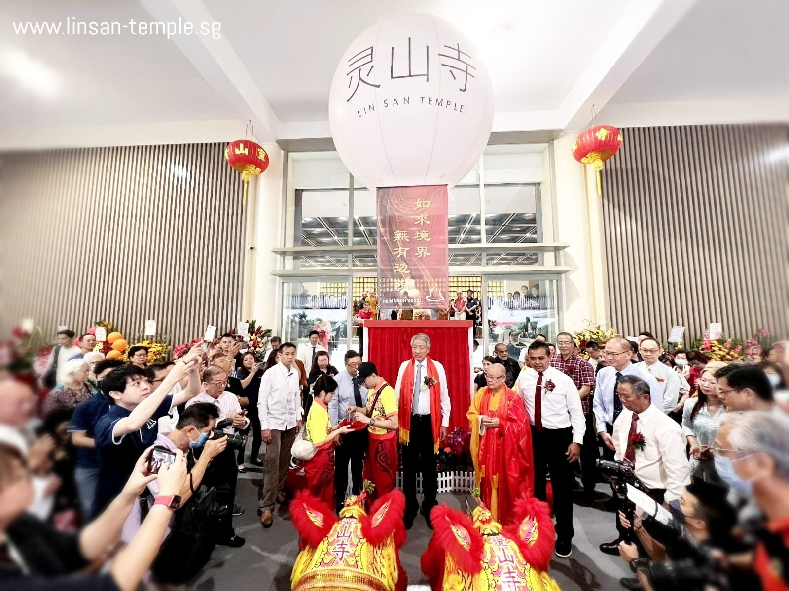 Lin San Temple Launches New Building with Grand Opening Ceremony